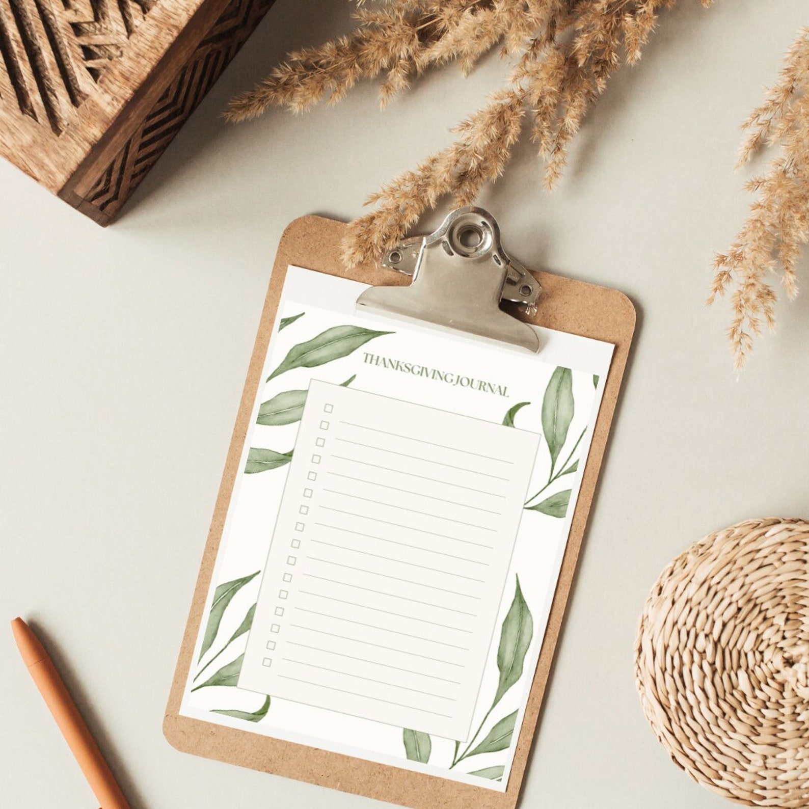 Thanksgiving Journal Printable Digital Download Print Out Thankfulness ...