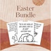 Easter Kids Coloring Page Bundle Bible Verse Drawing Art Sheets ...