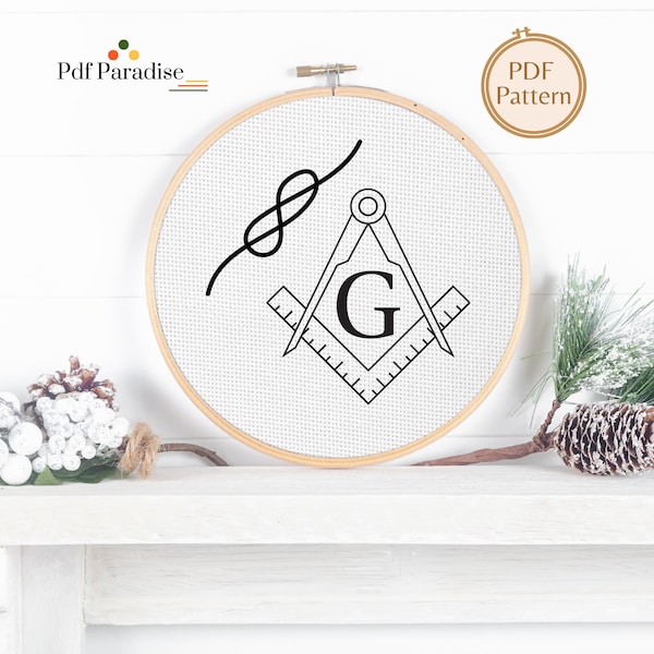 Masonic Embroidery Design - Etsy