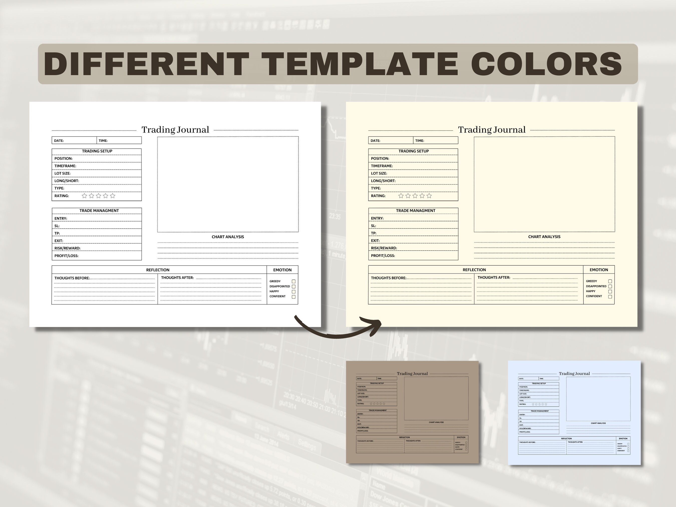 Trading Journal, Digital Planner, PDF Journal, Financial Planner, Stock ...