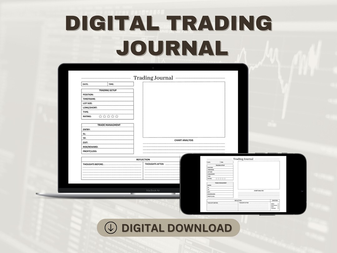 Trading Journal, Digital Planner, PDF Journal, Financial Planner, Stock ...
