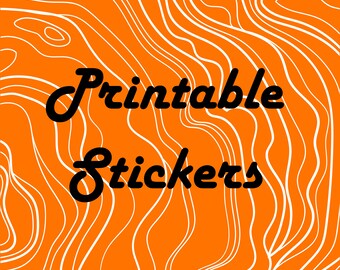 PRINTABLE Stickers - Etsy