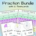 Pastel Fraction Bundle: Chart & Flashcards (digital Download) - Etsy