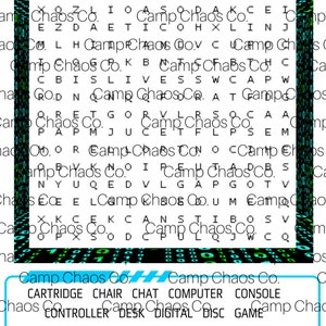 Printable Word Search Bundle Video Game Word Search Bundle Printable ...
