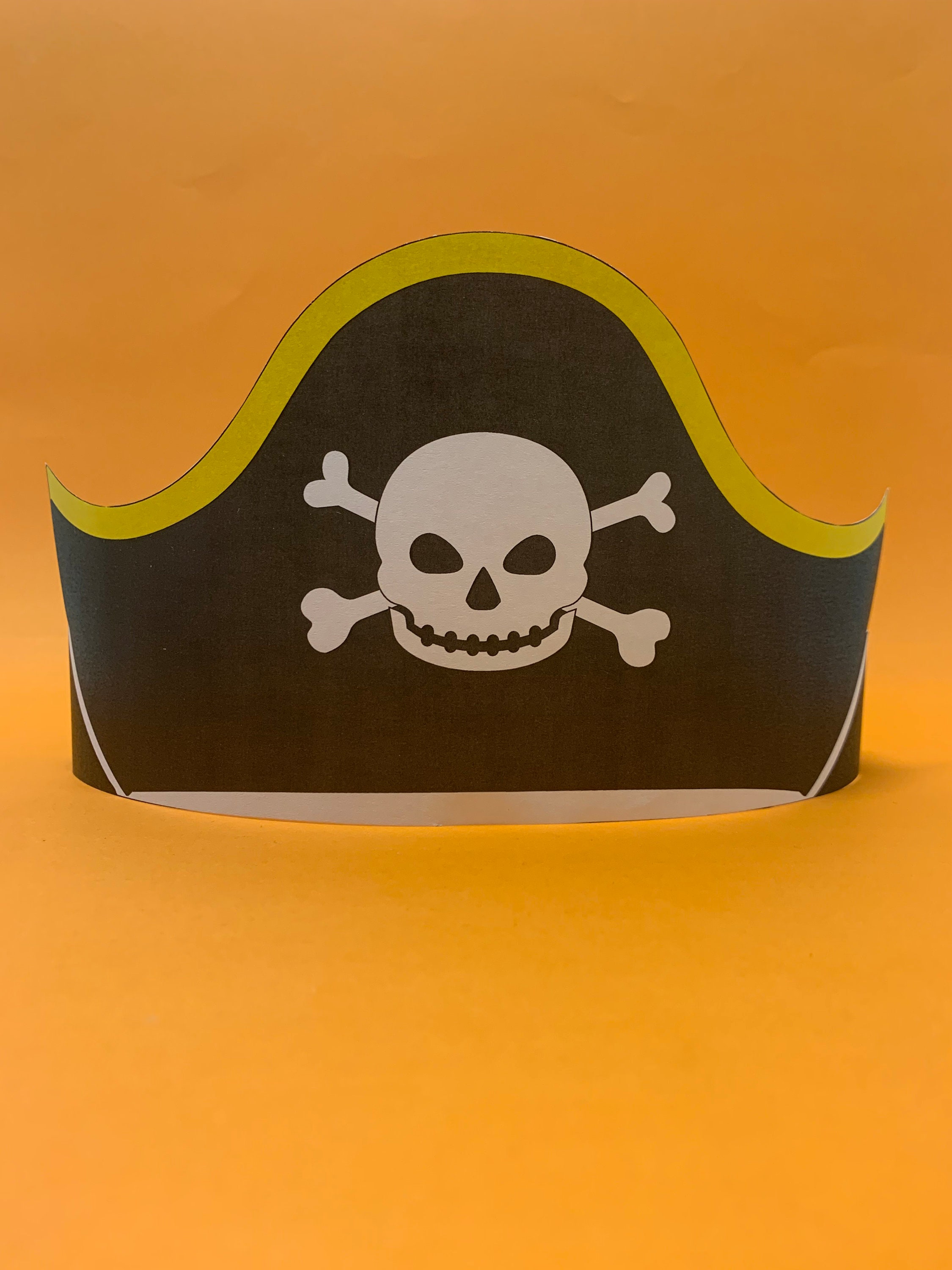 Pirate Hat Paper Crown Template Paper Crown Headband Printable Kids ...
