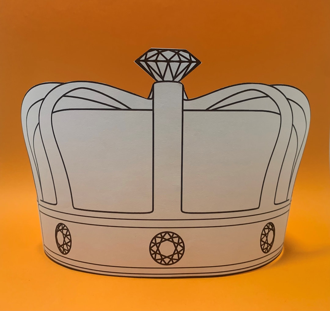 Crown Paper Template Paper Crown Headband Printable Kids Craft Costume ...