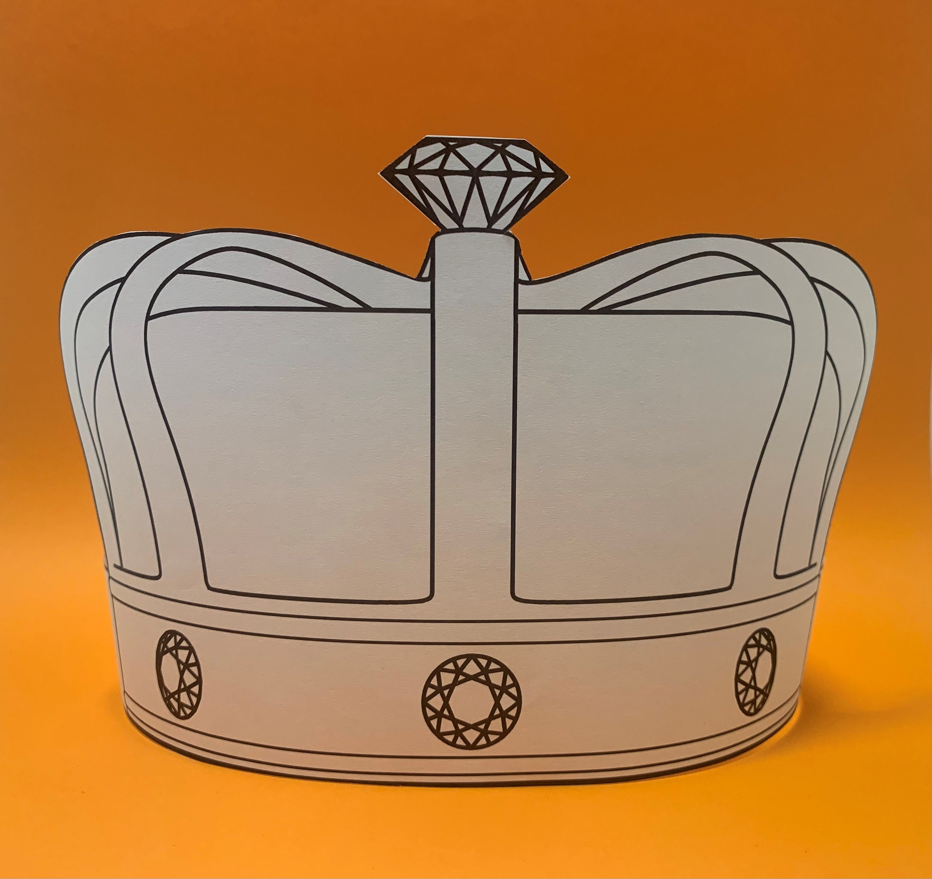 Crown Paper Template Paper Crown Headband Printable Kids Craft Costume ...