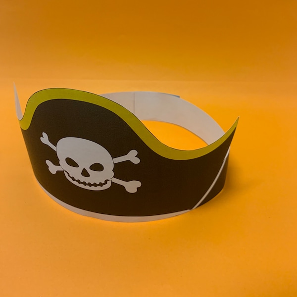 Pirate Hat Printable Template - Etsy