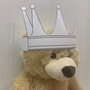 Crown Paper Template - Paper Crown - Headband - Printable - Kids Craft ...