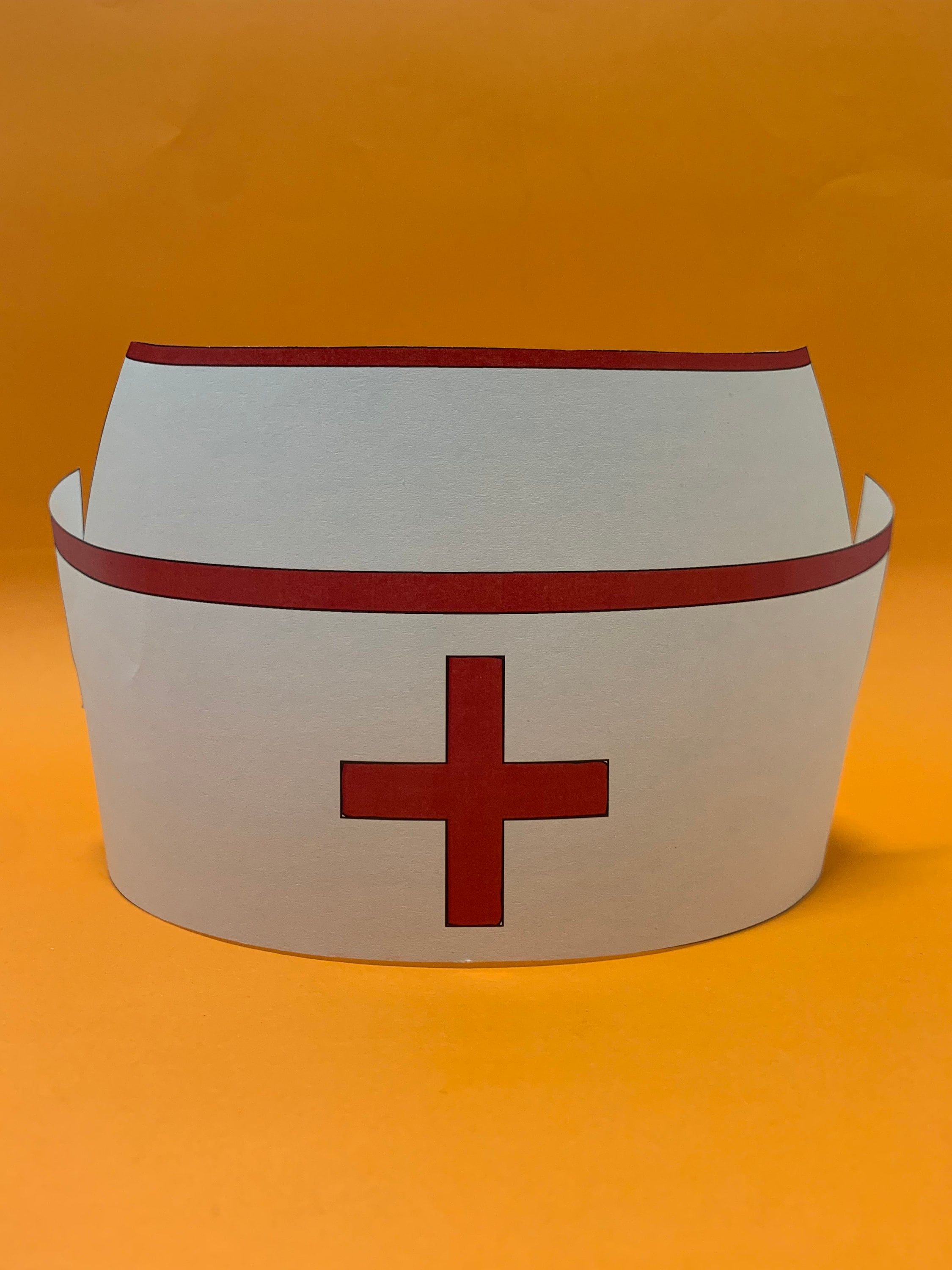 Doctor Hat Paper Crown Template - Nurse Hat- Paper Crown - Headband ...