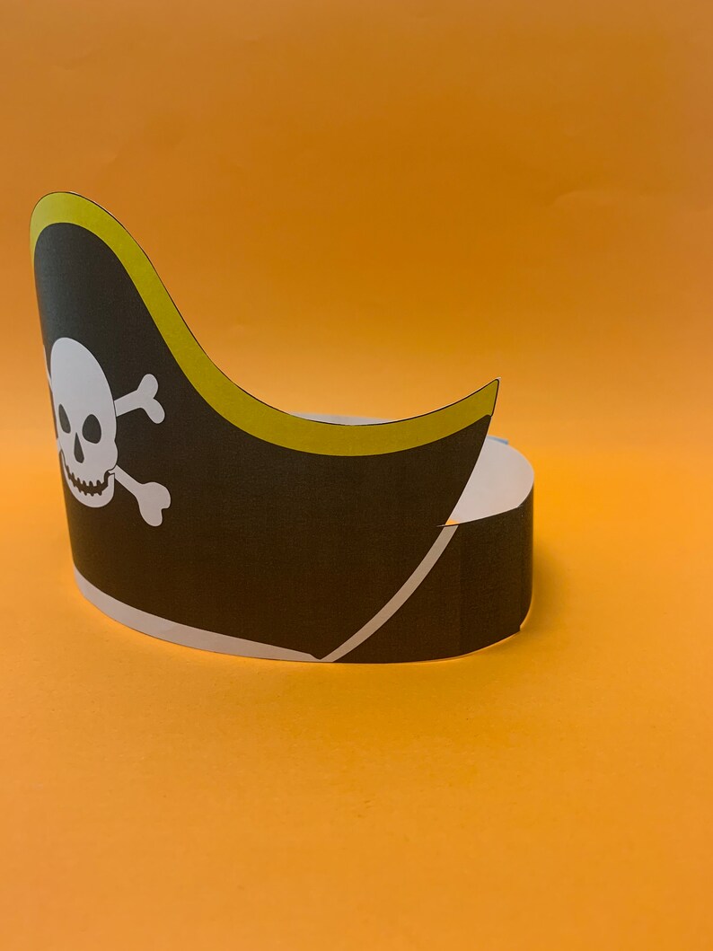 Pirate Hat Paper Crown Template - Paper Crown - Headband - Printable ...