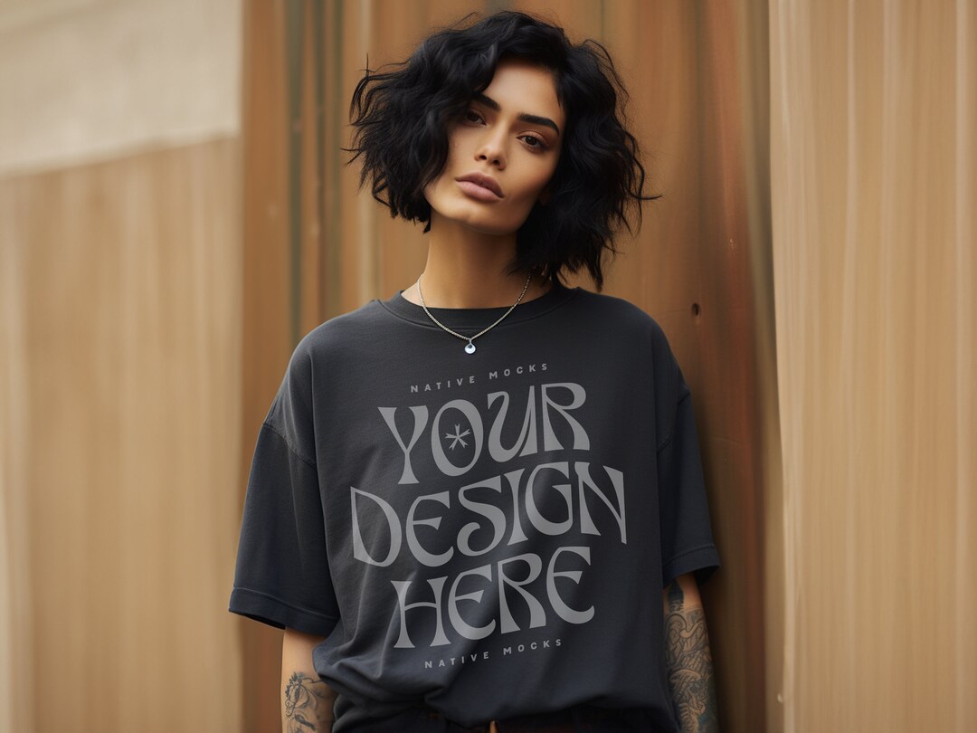 Gildan 5000 Charcoal Tshirt Mockup, Fashion T-shirt Mock Up, Studio ...