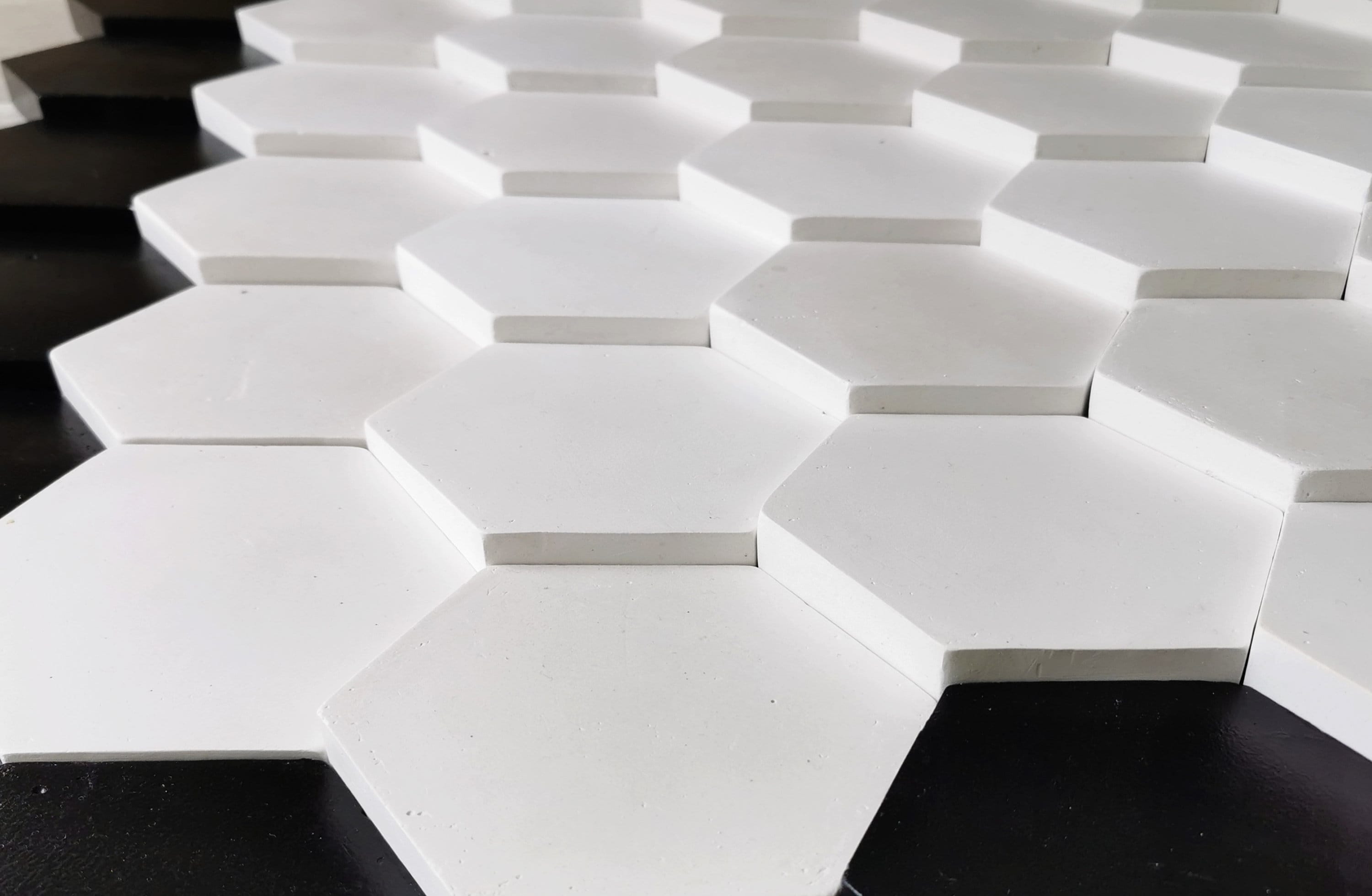 Hexagon 3D Gypsum Wall Panels Soundproof and Fireproof. Enhance Your ...