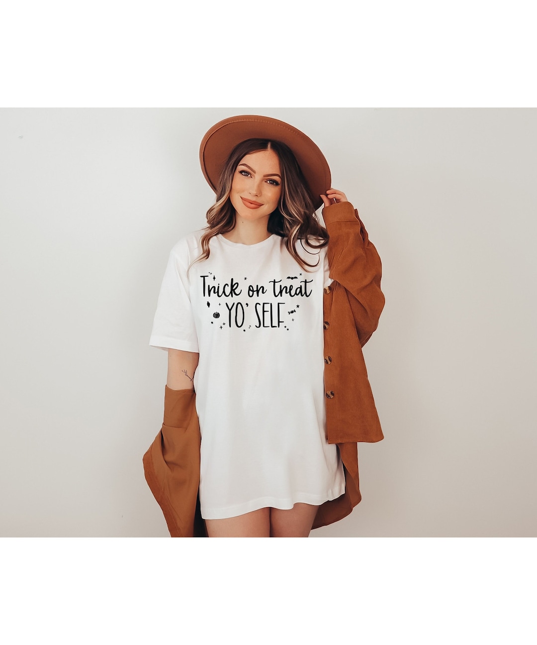 Trick or Treat Yo Self Tee || Funny Sassy Halloween Tshirt, Party ...