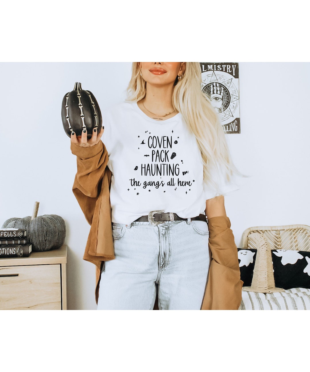 The Gangs All Here Tee Witches Vampires Werewolves, Coven Pack Haunting ...