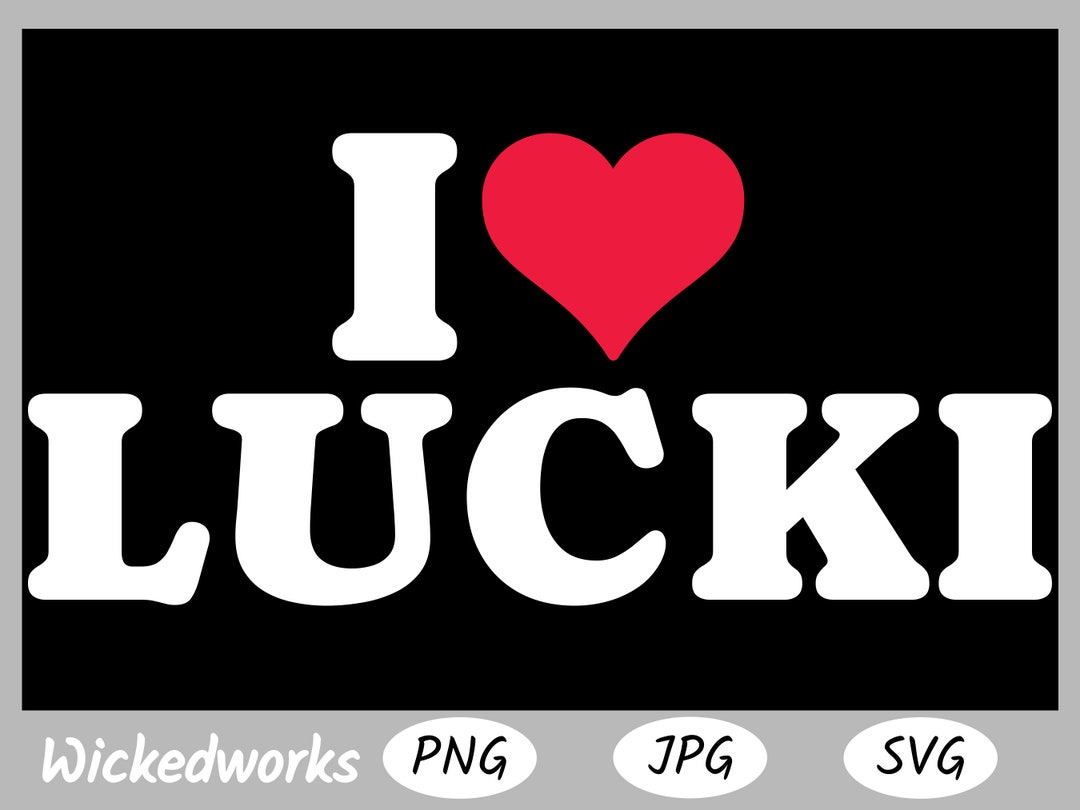 I Love Lucki Svg, I Heart Lucki Png, I Love Lucki Png, Rapper Fan - Etsy