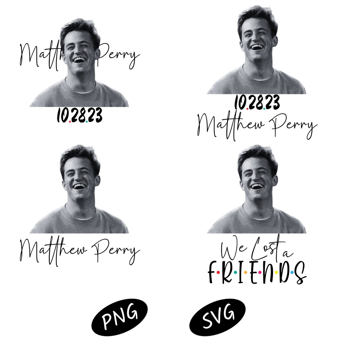 Rest in Peace Matthew Perry SVG, RIP Chandler Bing SVG, Rip Mr. Bing ...