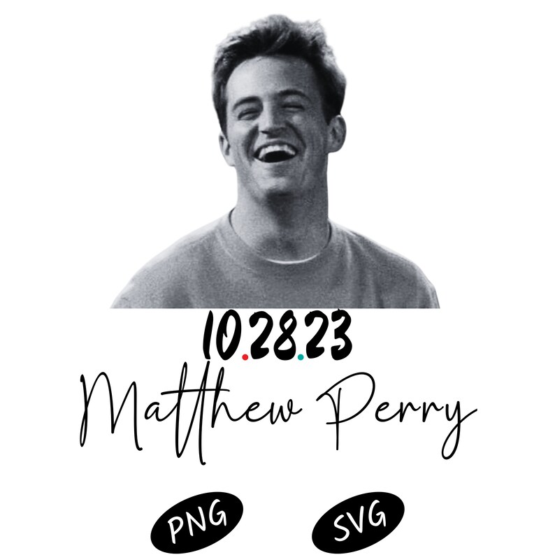 Rest in Peace Matthew Perry SVG, RIP Chandler Bing SVG, Rip Mr. Bing ...