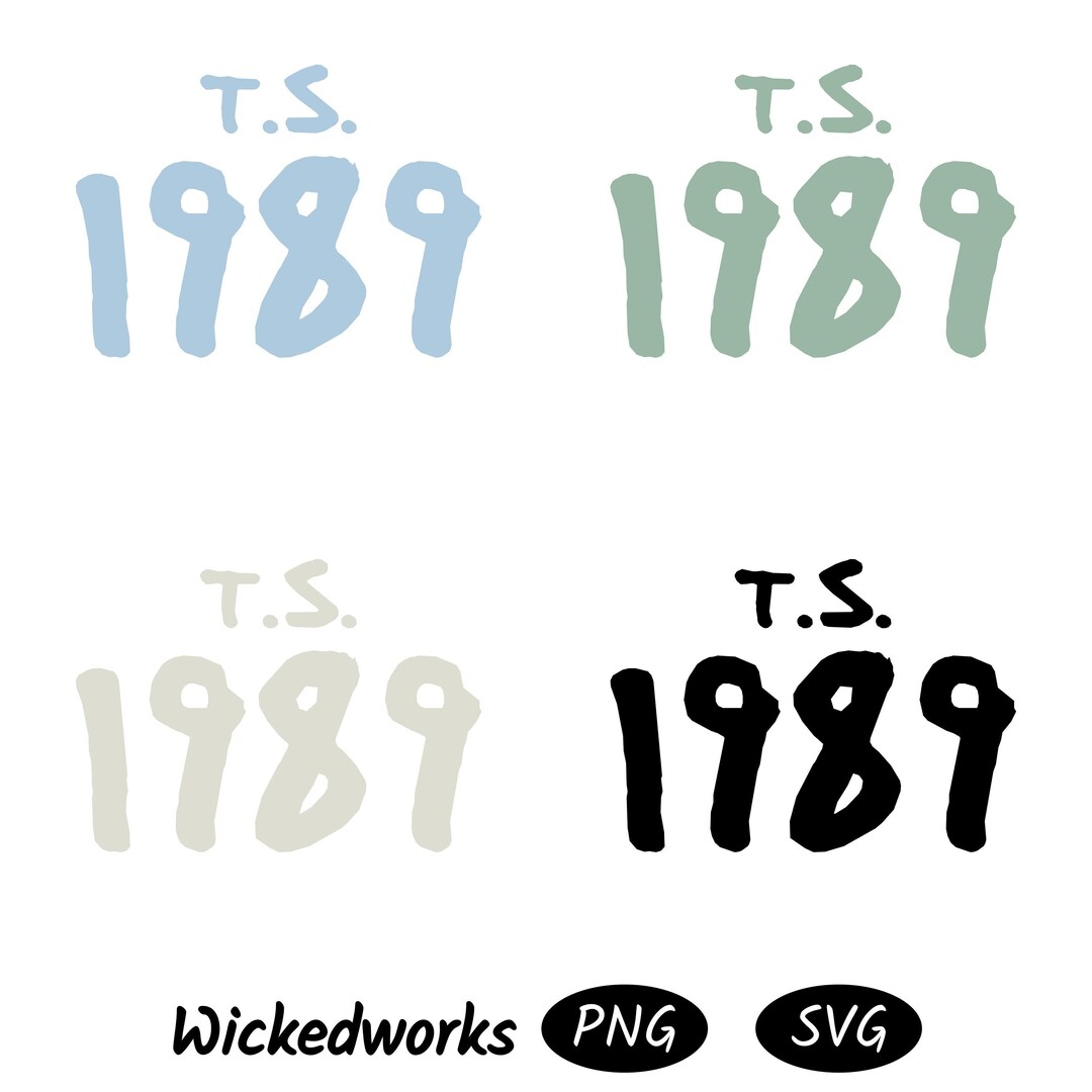 1989 Taylors Version Logo PNG, 1989 TV PNG, 1989 Png, the Eras Tour ...