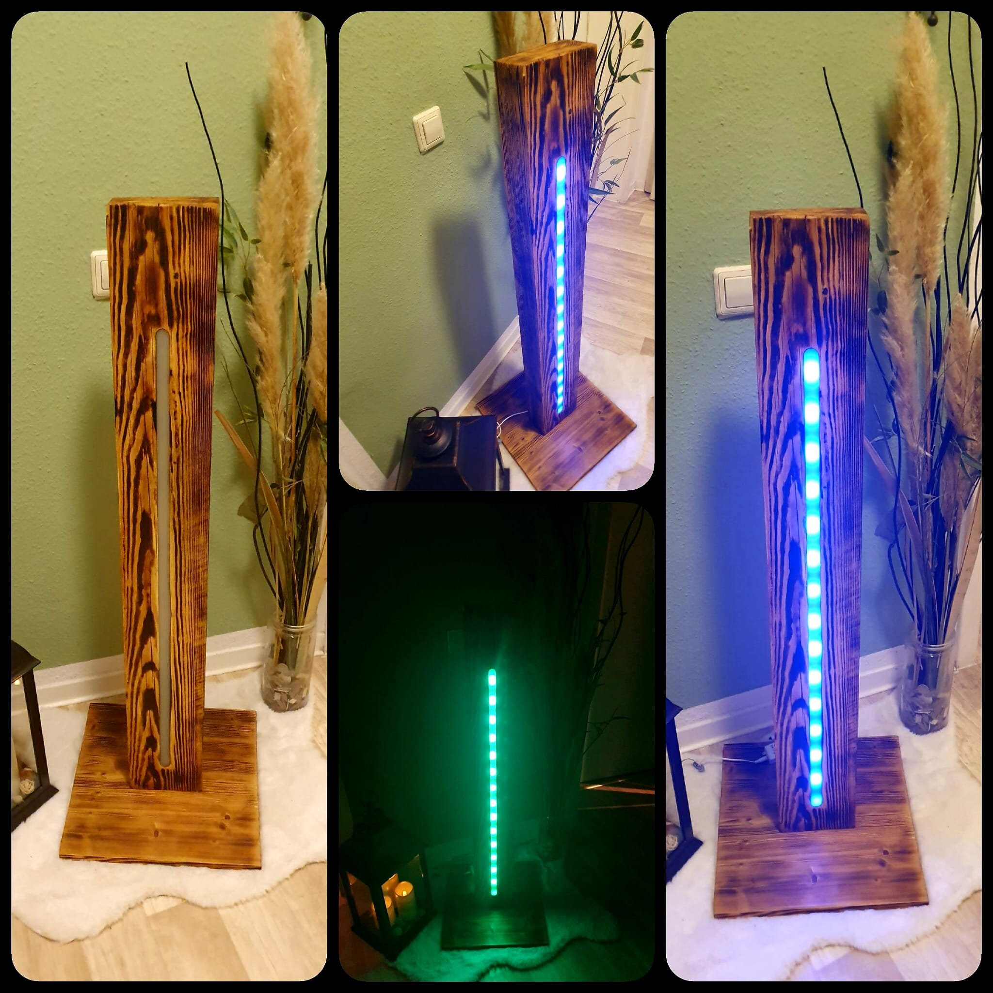 Led Wooden Beam Vintage Epoxy Resin - Etsy