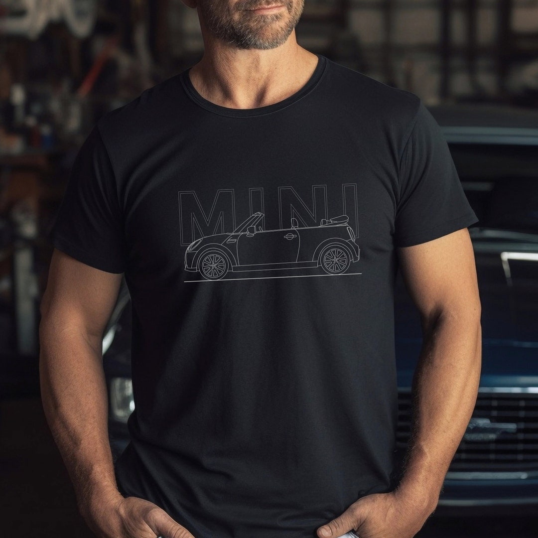 Mini Cooper Convertible Tee, Vintage Car, Gift for Car Guys and Girls ...