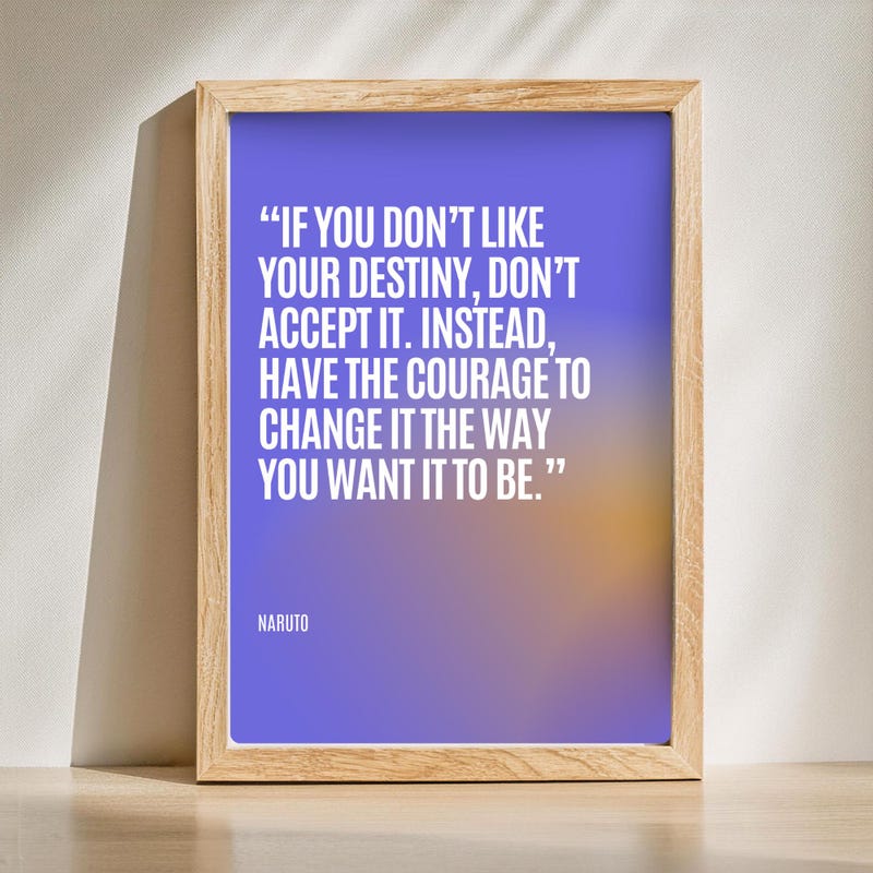 Naruto Quotes Print - Etsy
