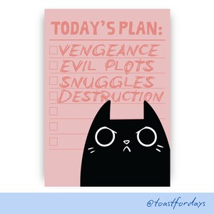 Funny Angry Cartoon Cat Meme Poster Wall Art Digital Download Cat Lover ...