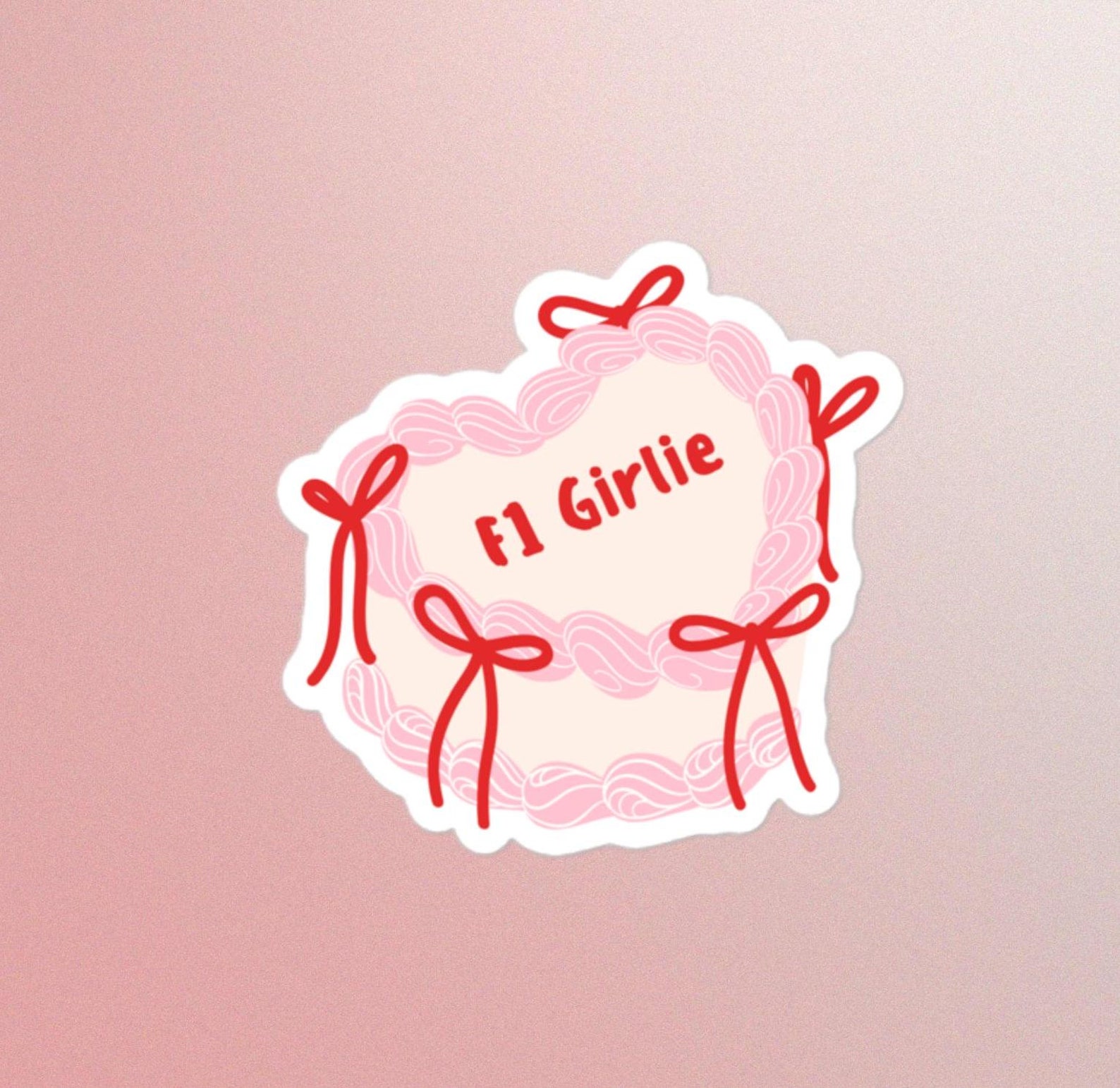 F1 Girlie Sticker | Formula 1 Fan Cute Aesthetic | Girlhood Racing ...