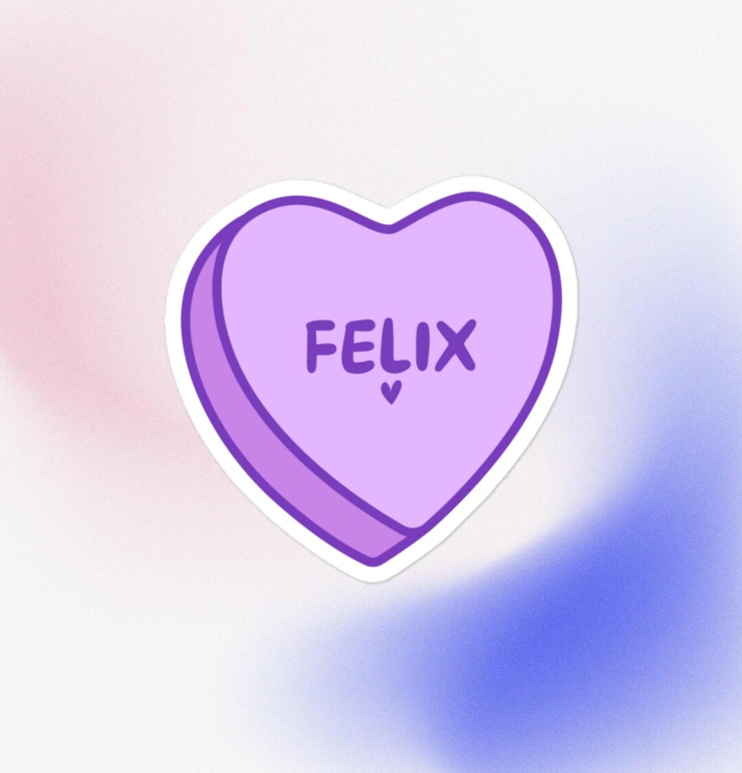 Felix Conversation Heart | Stray Kids Kpop Inspired | 3" Vinyl Sticker ...