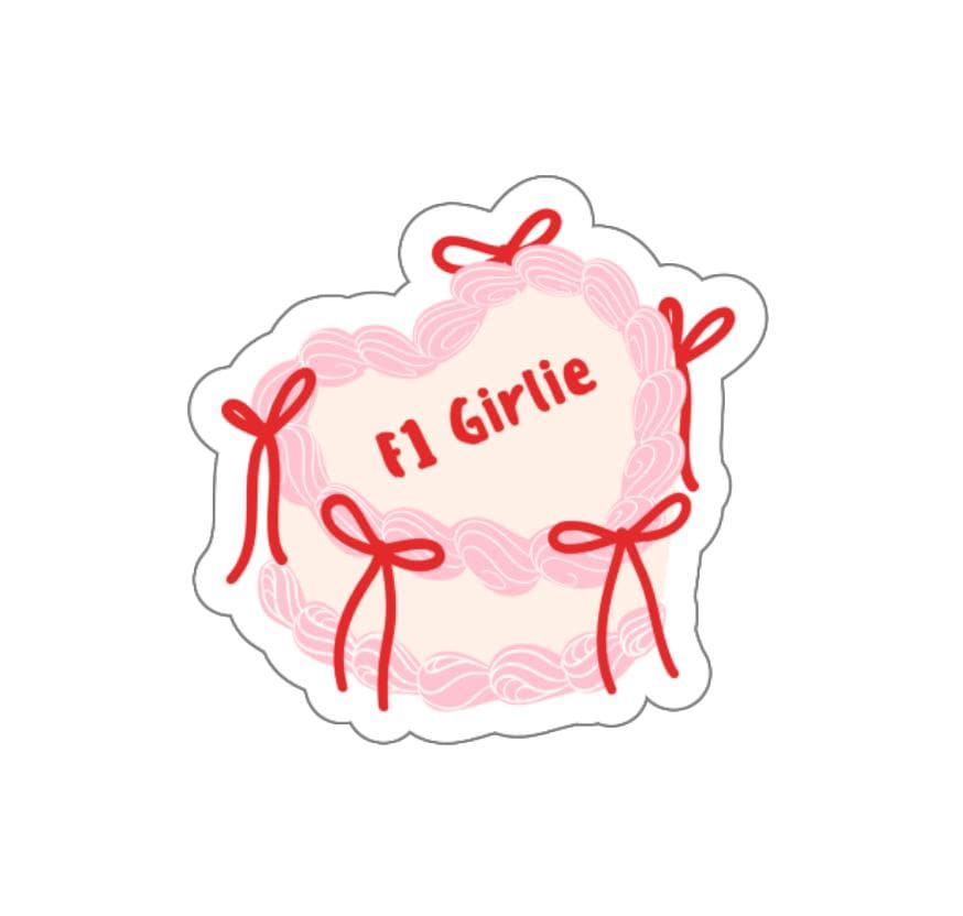 F1 Girlie Sticker | Formula 1 Fan Cute Aesthetic | Girlhood Racing ...