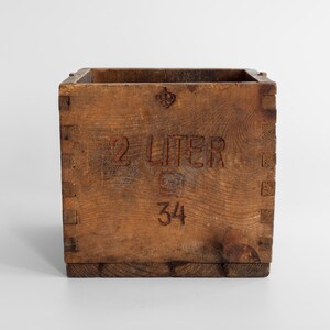 Swedish Antique Wooden Measuring Box / Vessel Vintage Scandinavian ...