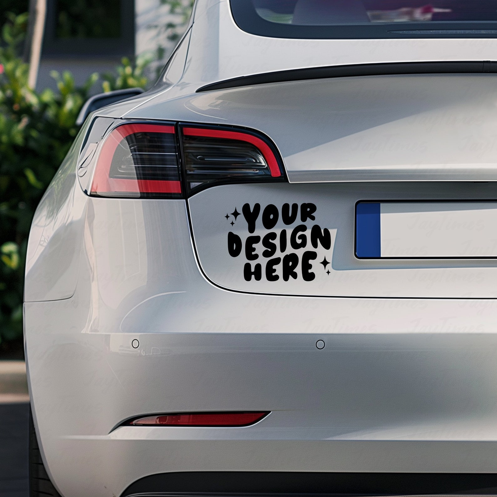 Car Bumper Mockup, Rear View Mocks, Car Sticker Mock-up, Car Back ...