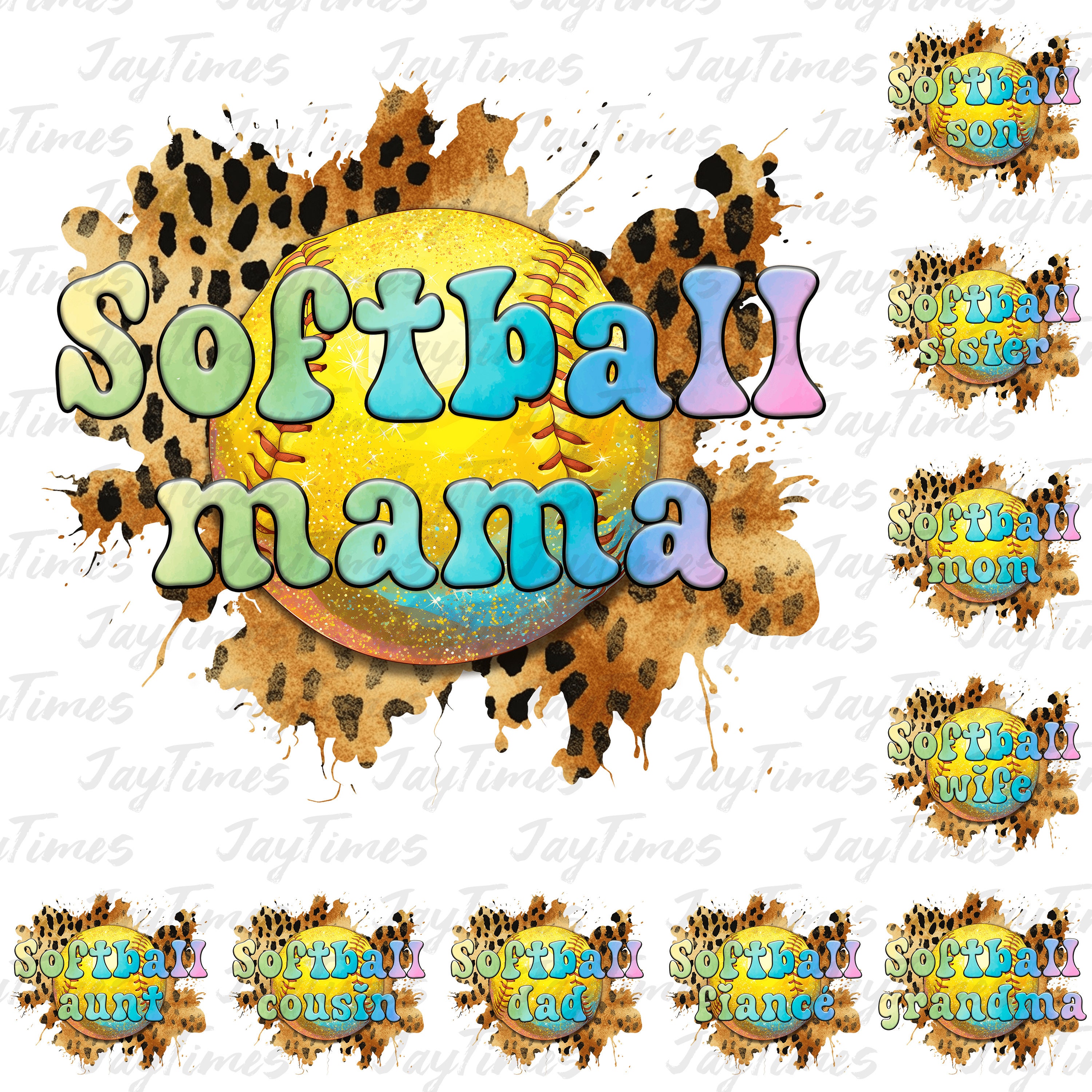 Softball Mama Png Bundle, Instant Download Mothers Day Sublimation ...