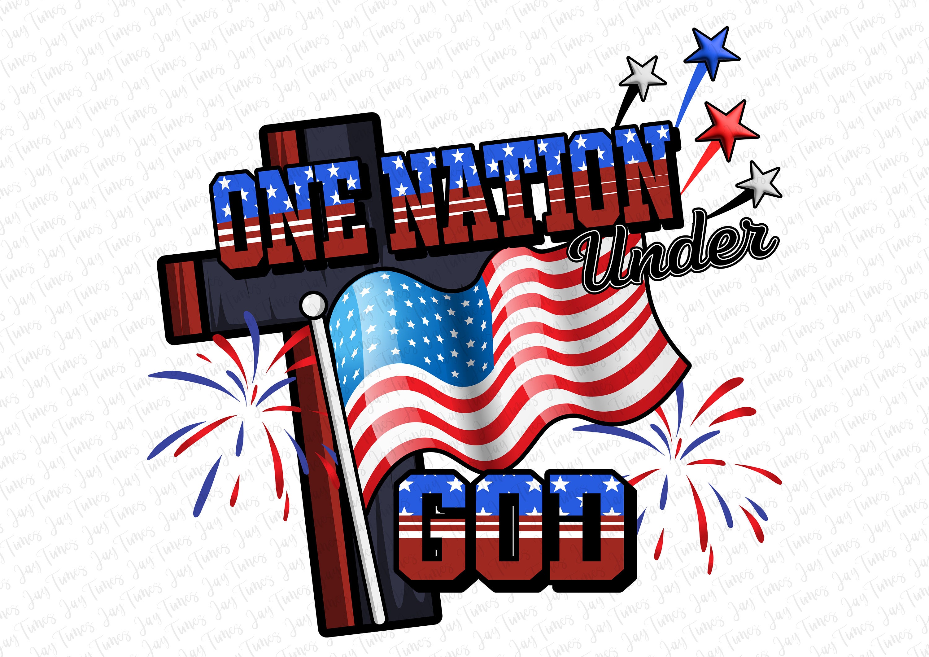 One Nation Under God PNG Sublimate, Christina PNG, Independence Day Png ...