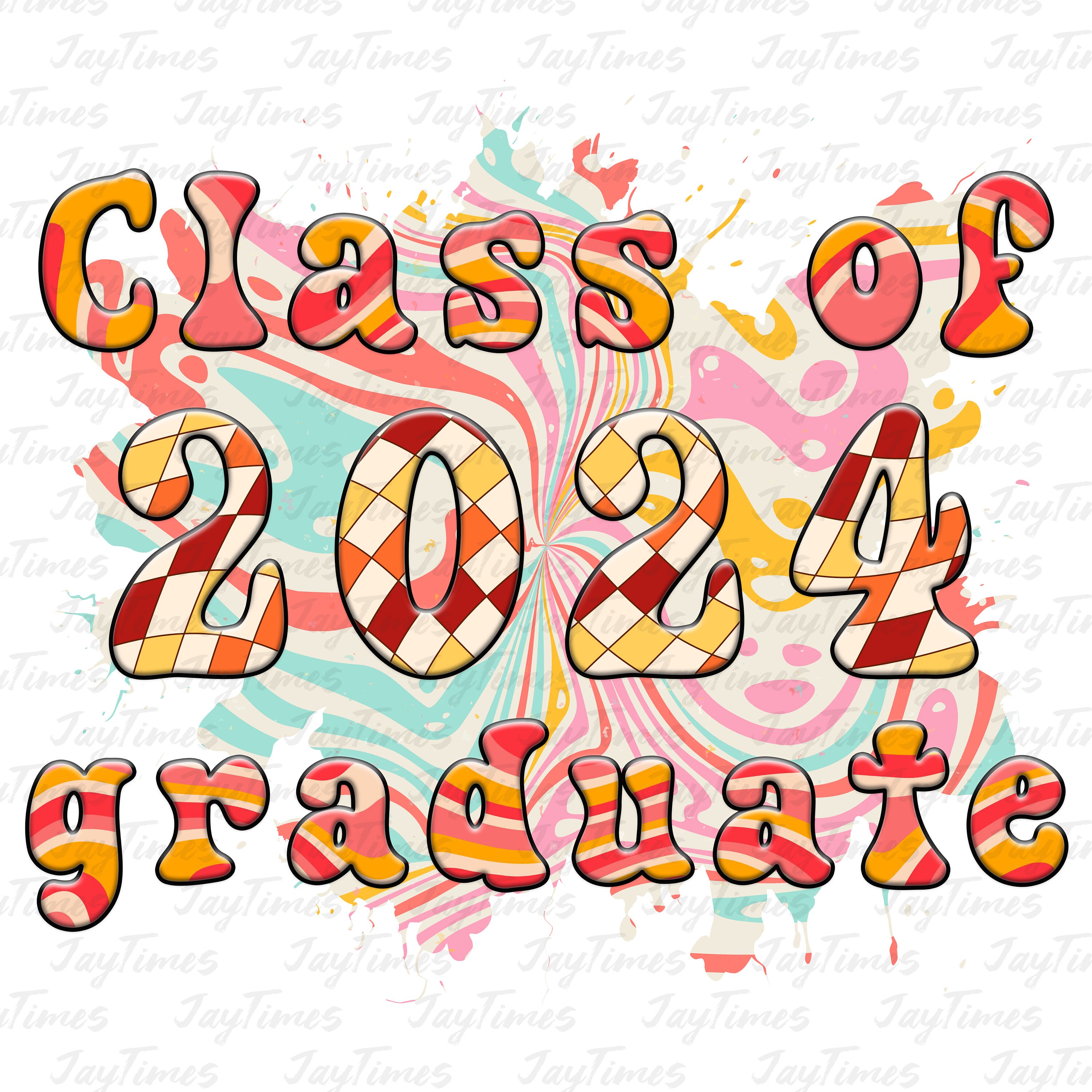 Class of 2024 Graduate Png Sublimation Designs, Graduation Class 2024 ...