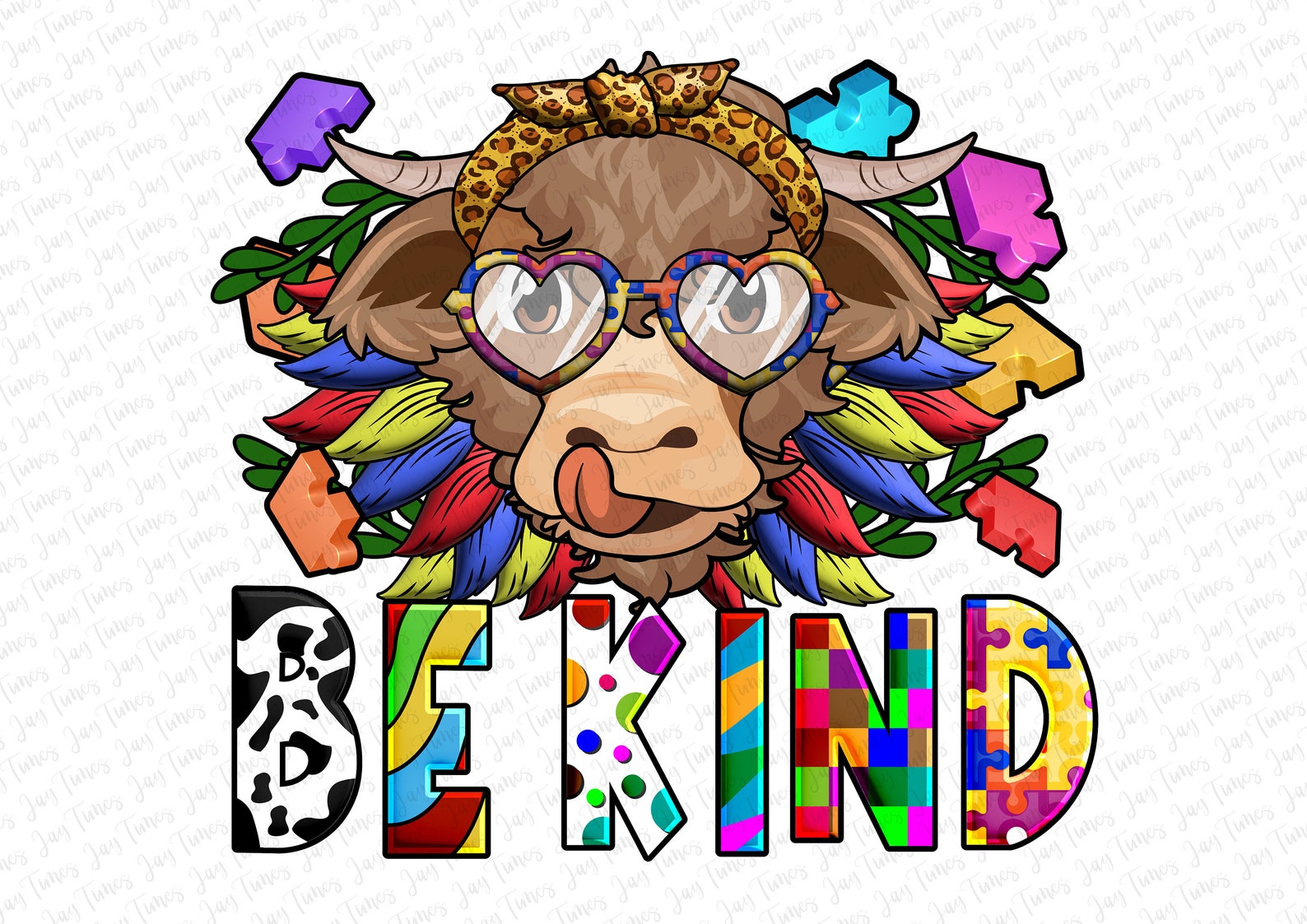 Be Kind Autism PNG, Autism Cow Png, Autism Puzzle PNG, Autism ...