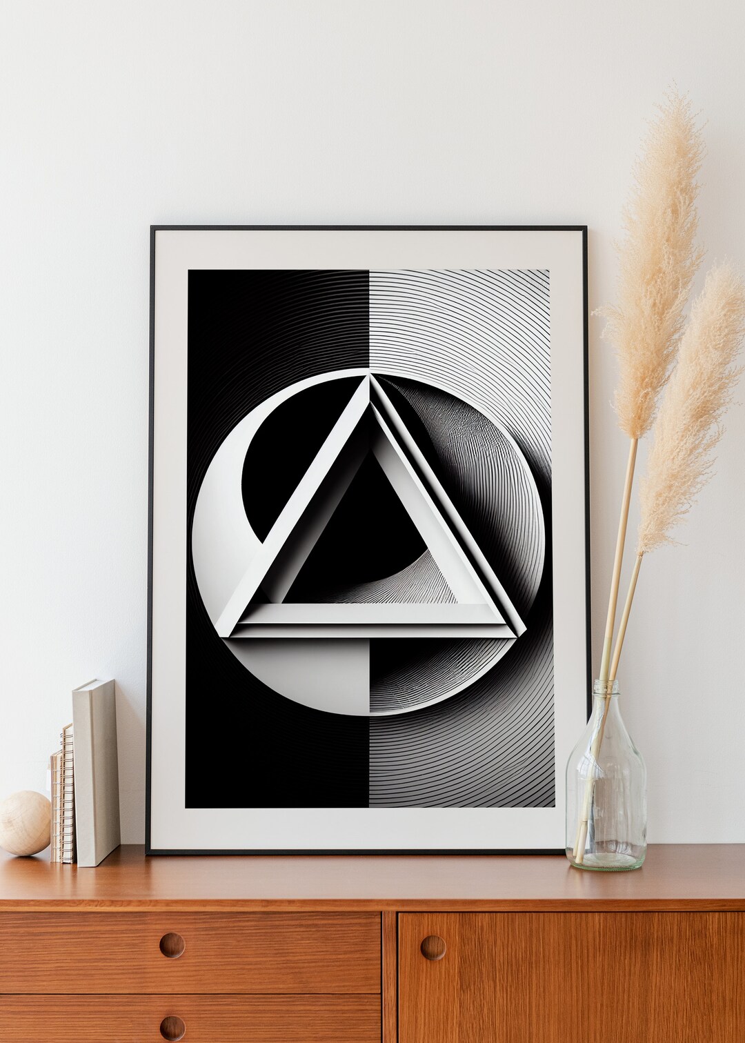 Minimalist Abstract Art Print for a Chic and Elegant Interior Design ...