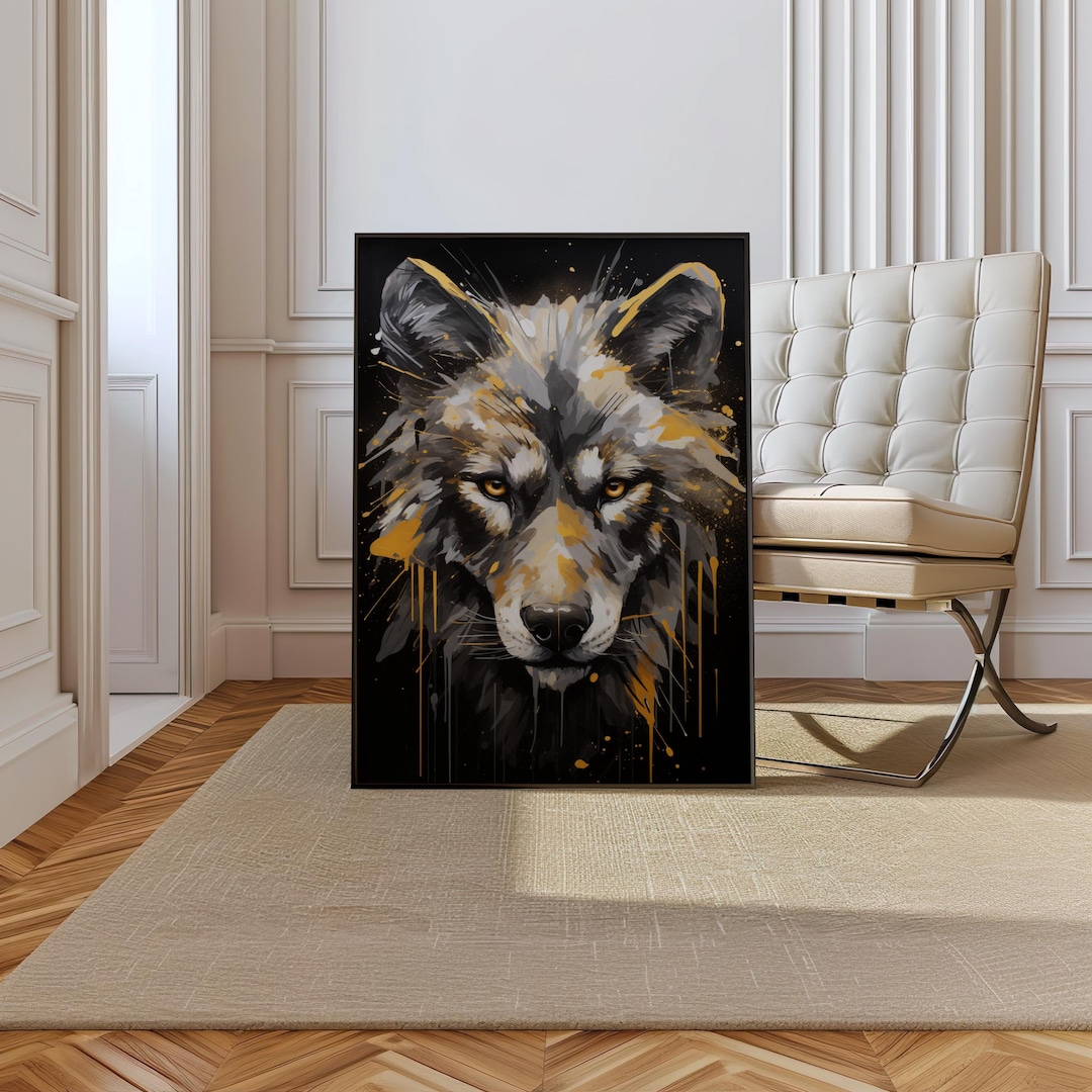 Wolf Print, Lone Wolf Poster Art, Perfect Home Decor, Unique Gift for ...