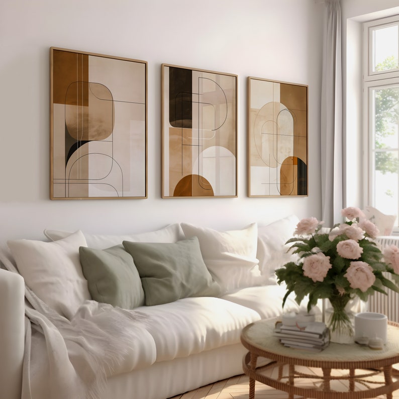 Bauhaus Design Style Modern Wall Art– Abstract Digital Prints, Bauhaus ...