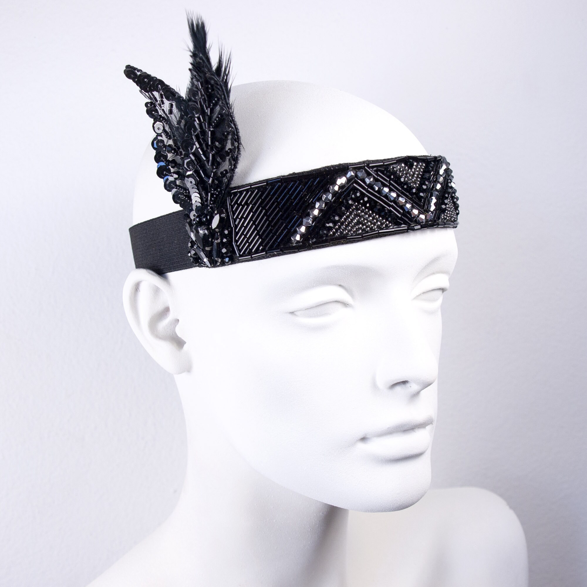 Flapper Headband/gatsby Art Deco Headpiece/1920s Headdress/fascinator ...