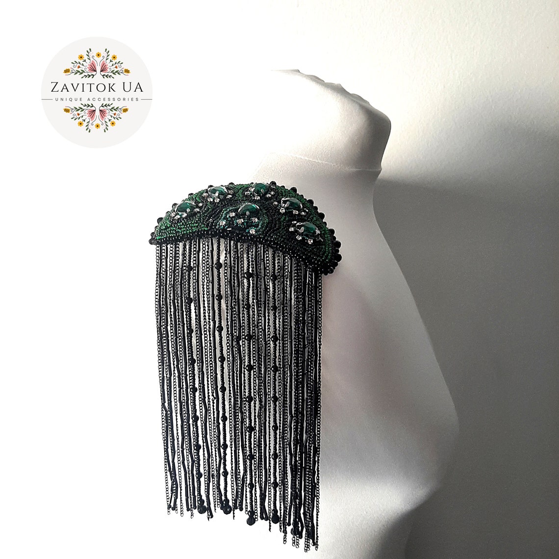 Shoulder Accessories/festival Fashion Look/beaded Rhinestone Epaulettes ...