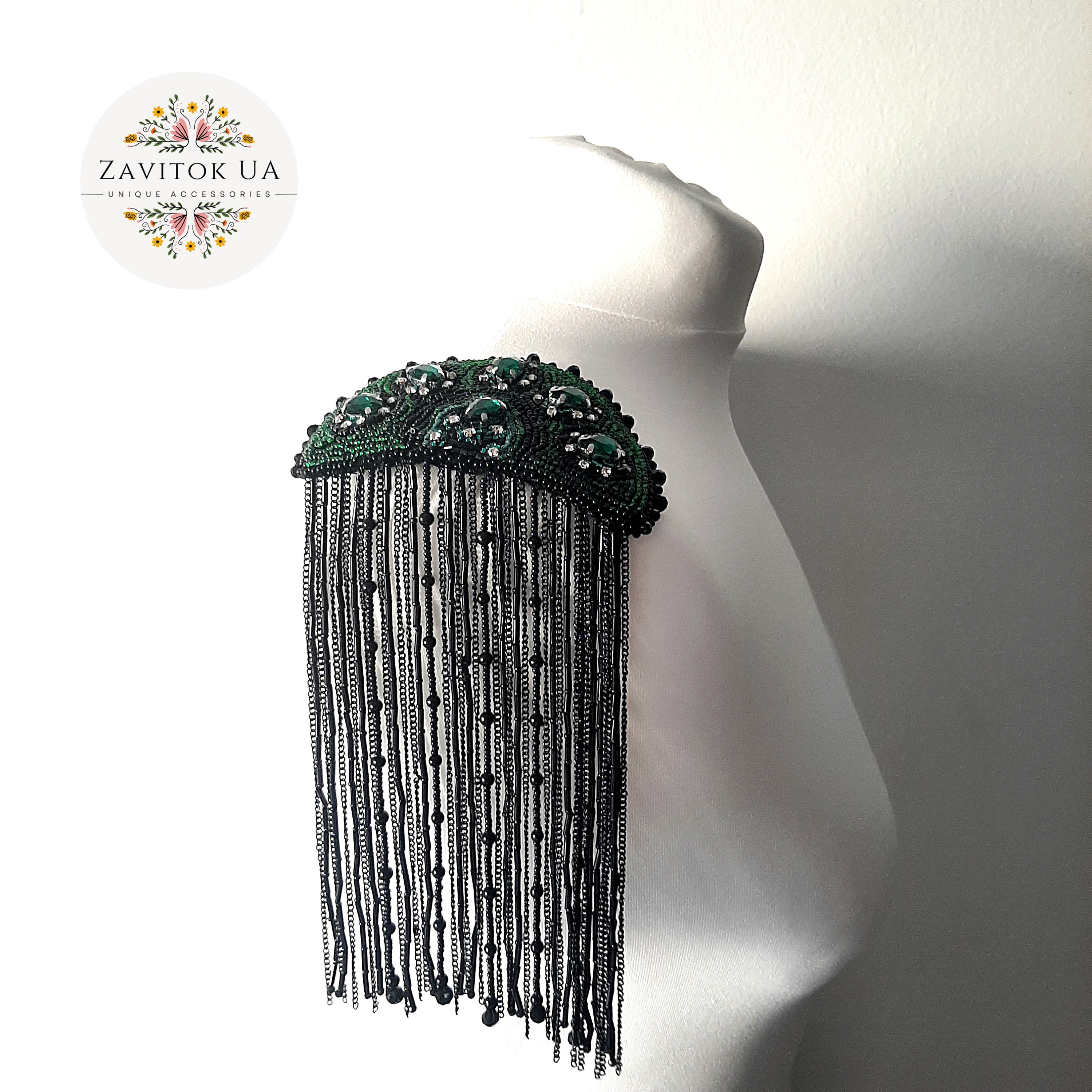 Shoulder Accessories/festival Fashion Look/beaded Rhinestone Epaulettes ...