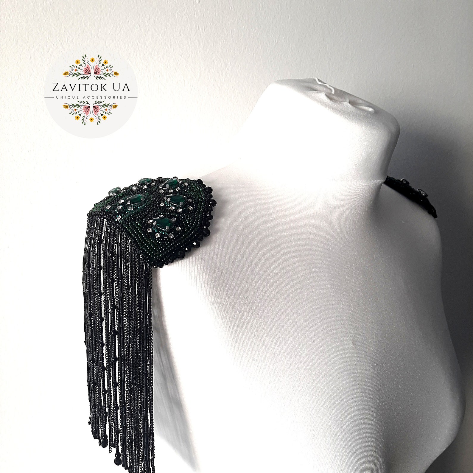 Shoulder Accessories/festival Fashion Look/beaded Rhinestone Epaulettes ...