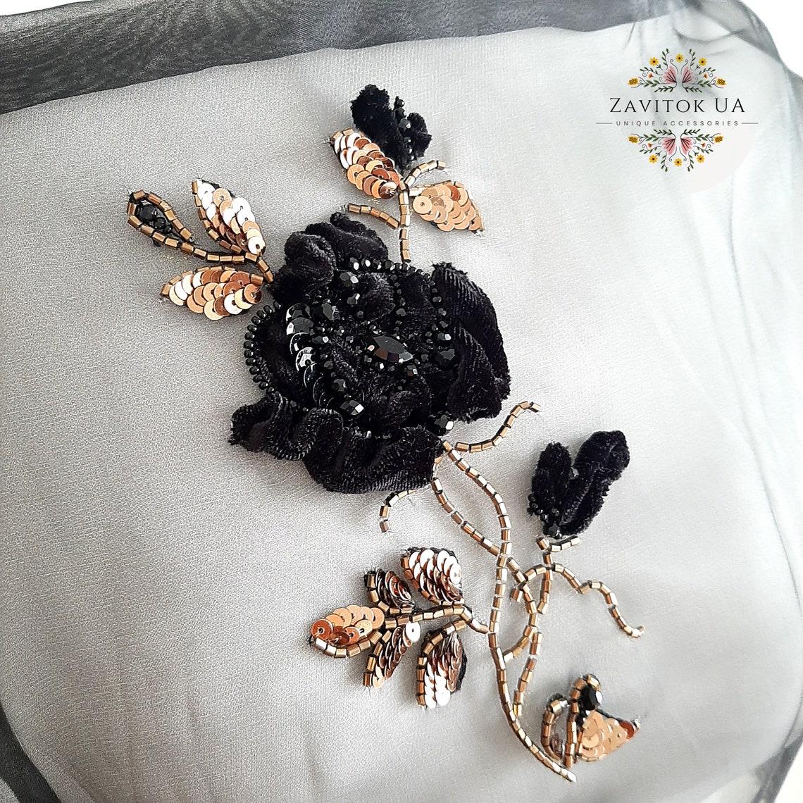 Embroidered Beaded Applique Handmade Patches on Clothes With Beads on ...