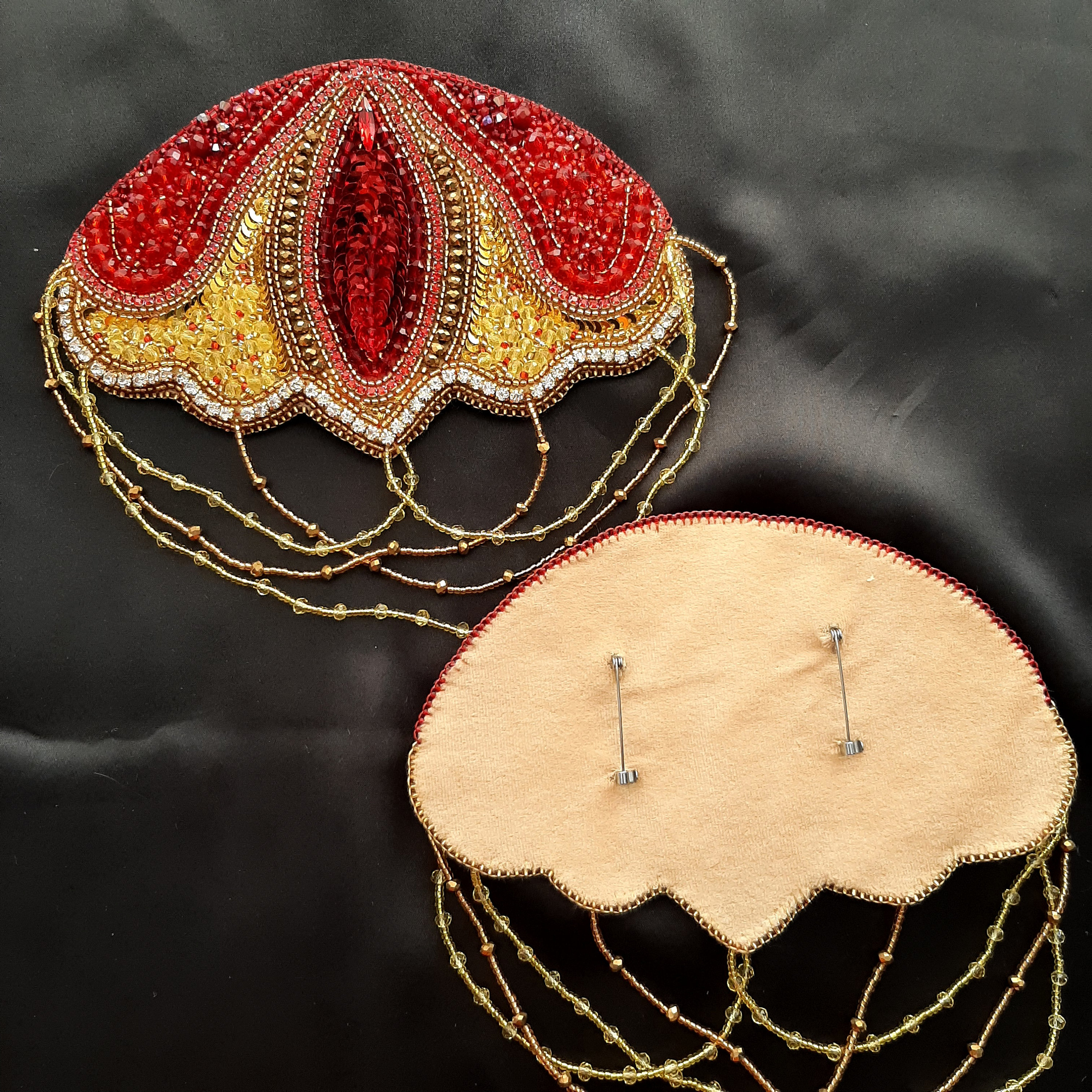 Shoulders Accessories/gold Beaded Epaulettes/fringed Detachable Sleeves ...