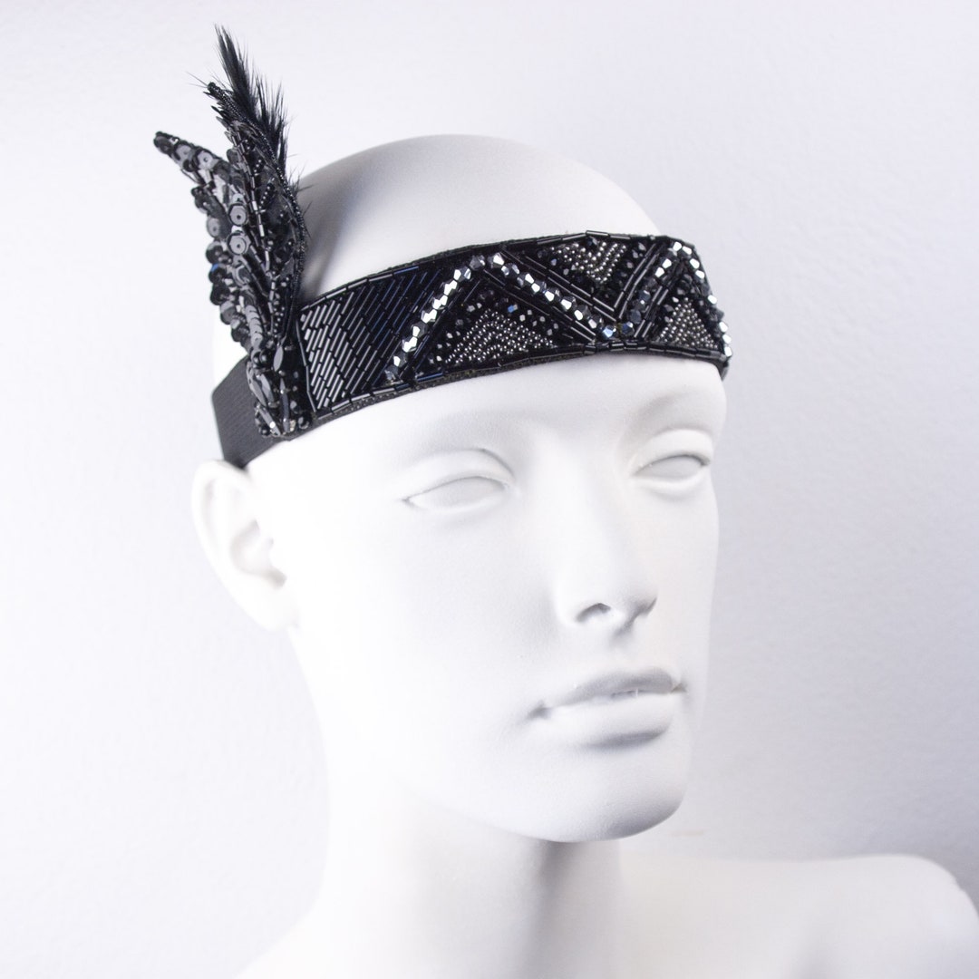 Flapper Headband/gatsby Art Deco Headpiece/1920s Headdress/fascinator ...