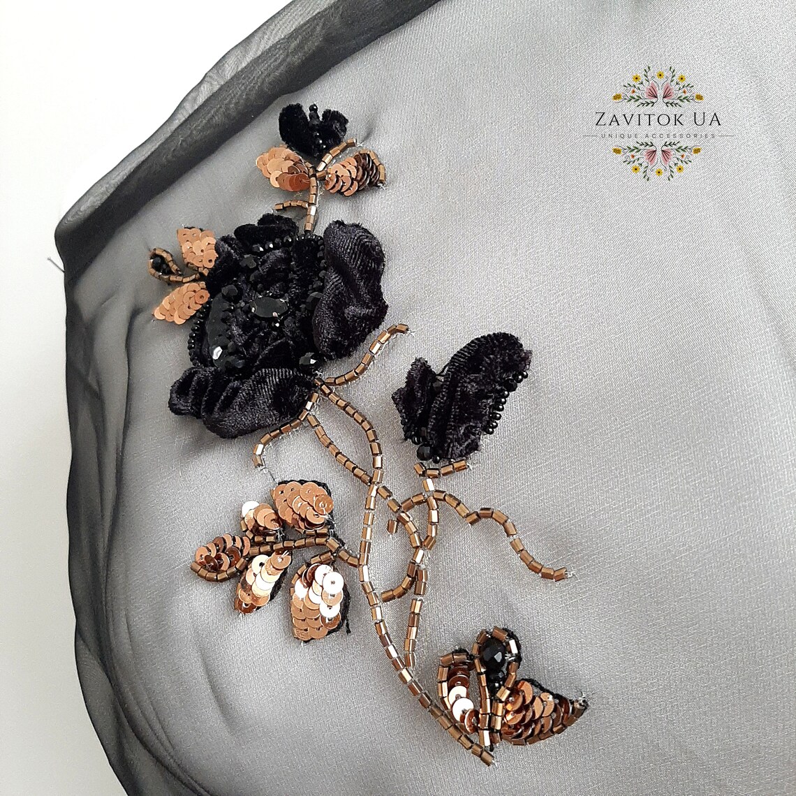 Embroidered Beaded Applique Handmade Patches on Clothes With Beads on ...