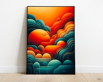 Contemporary Abstract Art Poster 