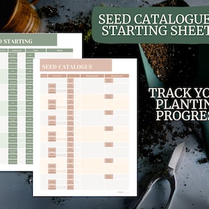 Printable Garden Planner: Seed Starting Organizer (digital Download) - Etsy