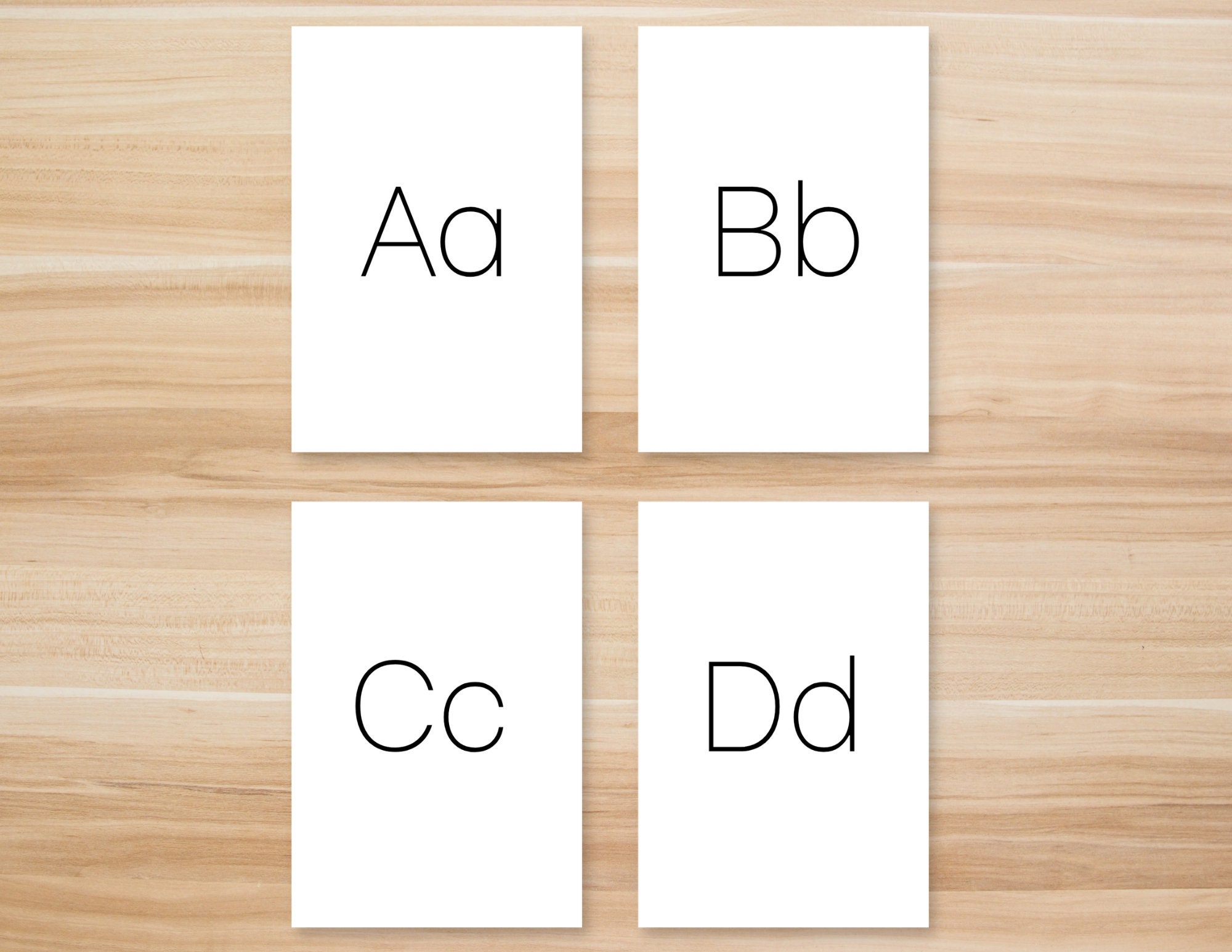 Alphabet Flashcards - Etsy
